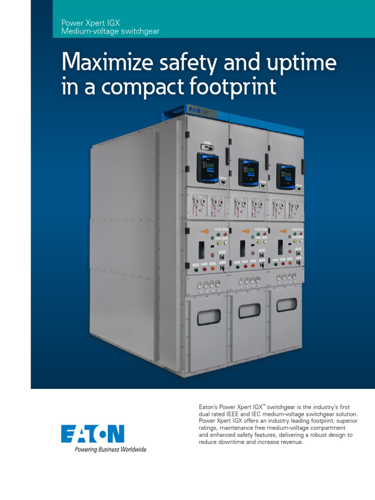 Eaton Power Xpert IGX Switchgear Overview | PDF | Electrical Equipment ...