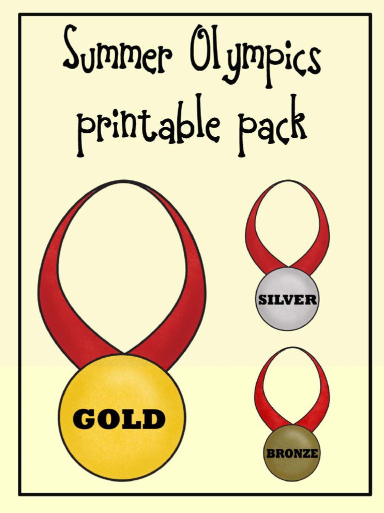 Summer Olympics Printable Pack A | PDF