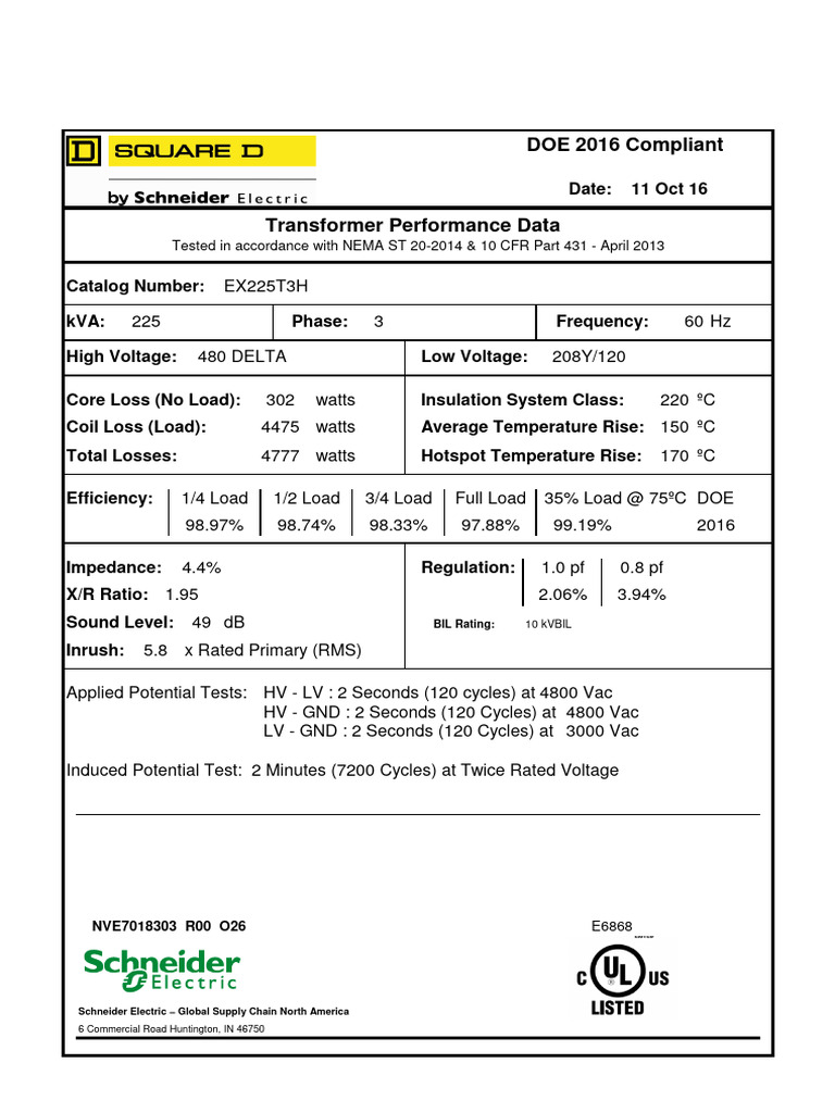EX225T3H Typical Performance Data | PDF