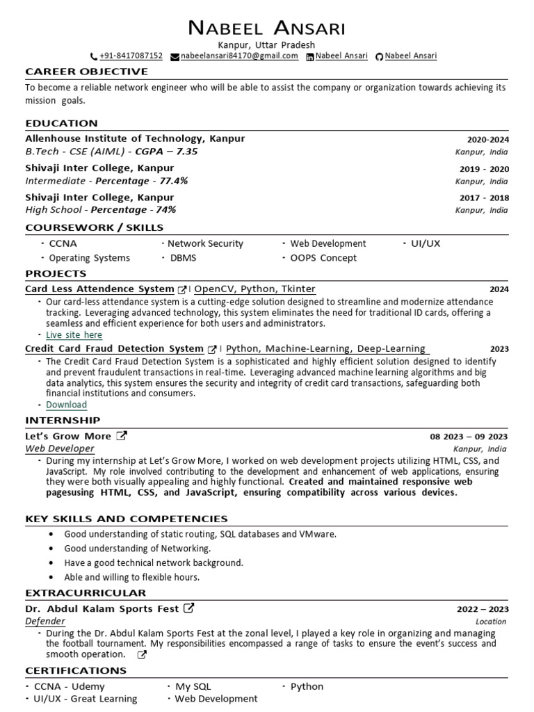 My Resume | PDF | Web Development | World Wide Web