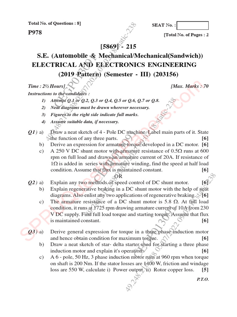 Be - Mechanical Engineering - Semester 3 - 2022 - May - Electrical and ... Be - Mechanical Engineering - Semester 3 - 2022 - May - Electrical and ...