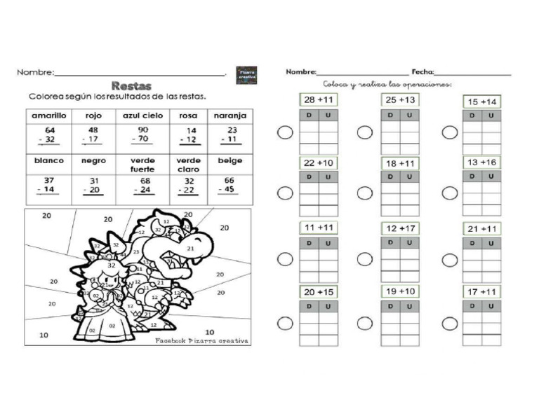 Guia de Sumas y Restas Julio 22 2023 | PDF