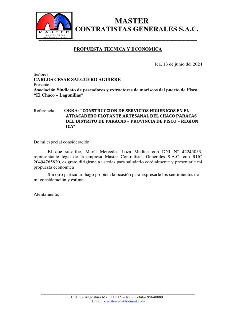 Proforma Master | PDF