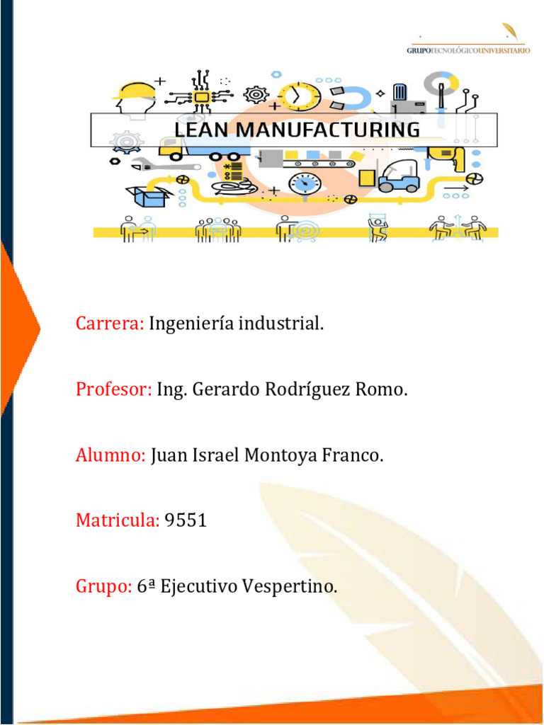 Lean Manufacturing | PDF | Lean Manufacturing | Calidad (comercial)