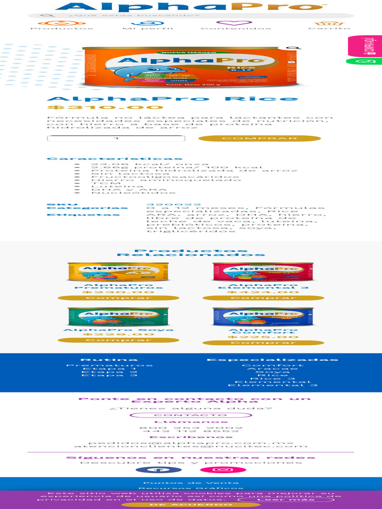 AlphaPro Rice - Alphapro | PDF | Salud y bienestar