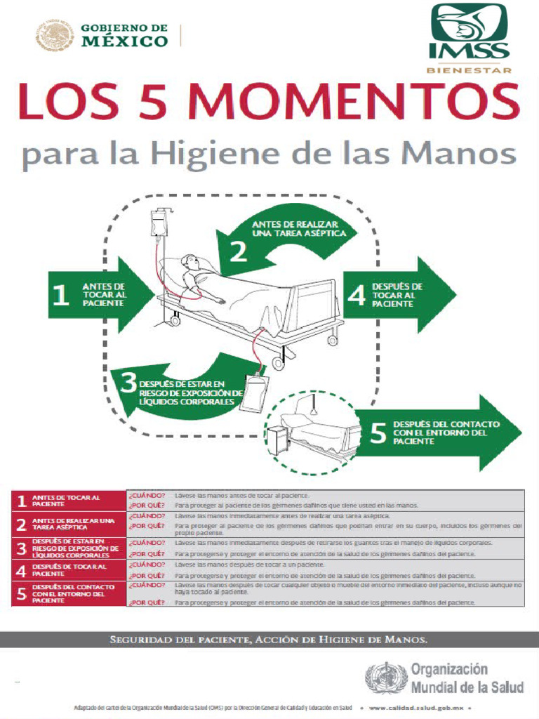 Cartel 5 Momentos Lavado de Manos | PDF Cartel 5 Momentos Lavado de Manos | PDF