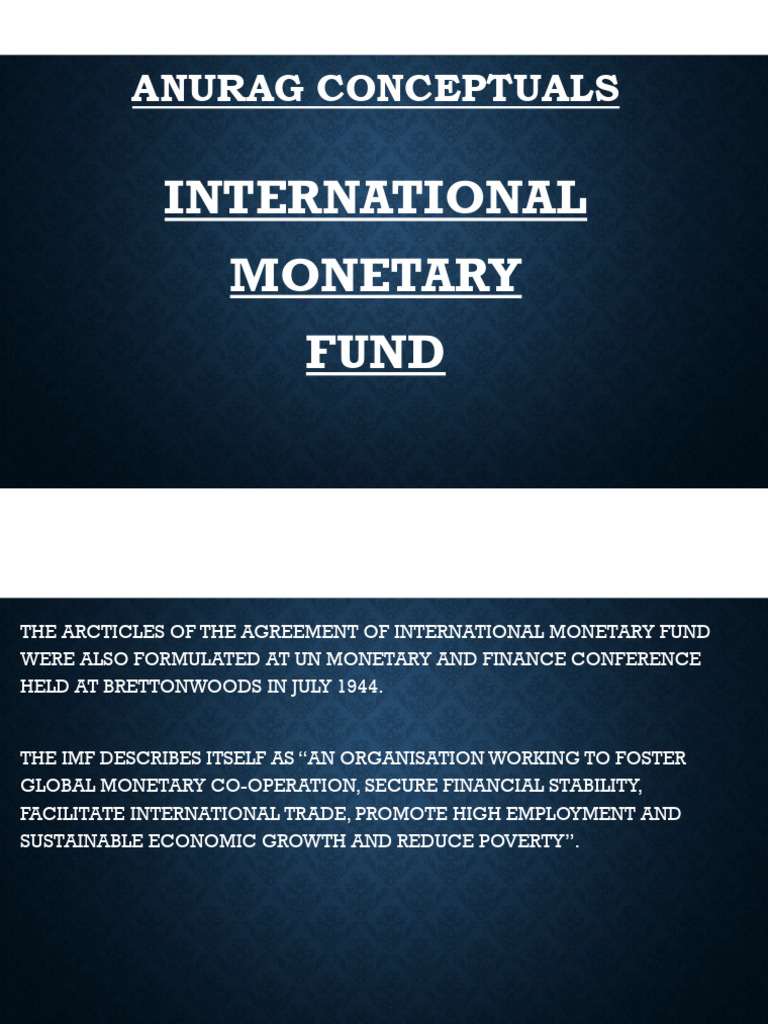 Overview of IMF Governance and India | PDF