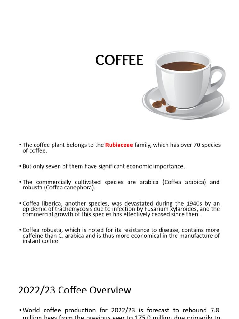 COFFEE Intro | PDF | Coffee | Agriculture
