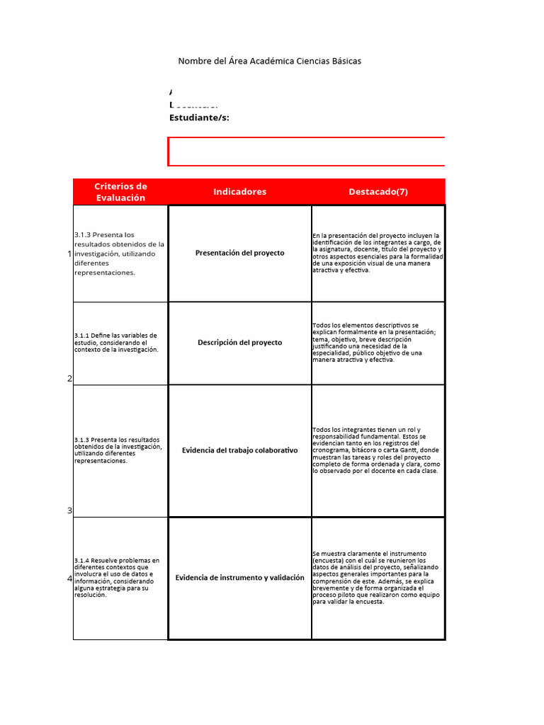 Rubrica Es4 Mtda01 O2024 | PDF | Metodología de encuesta | Información