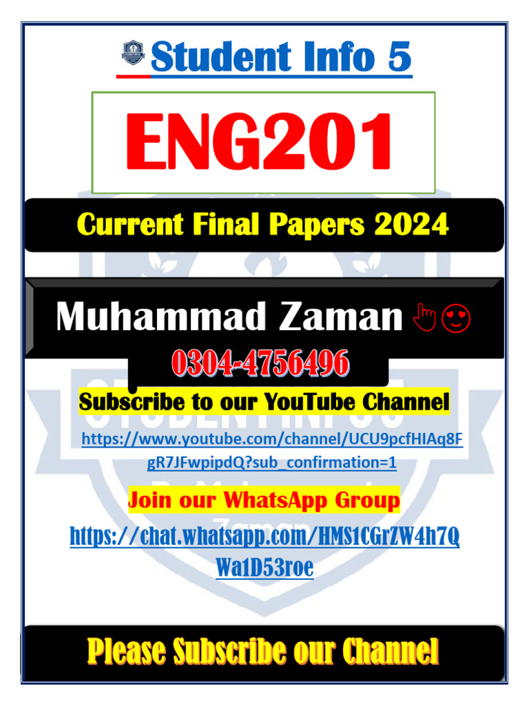 Eng201 Current Final Term Spring | PDF | Language Mechanics | Semantics Eng201 Current Final Term Spring | PDF | Language Mechanics | Semantics