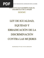 Reglamento Ley 648 Igualdad | PDF | Igualdad de género | Estudios de género