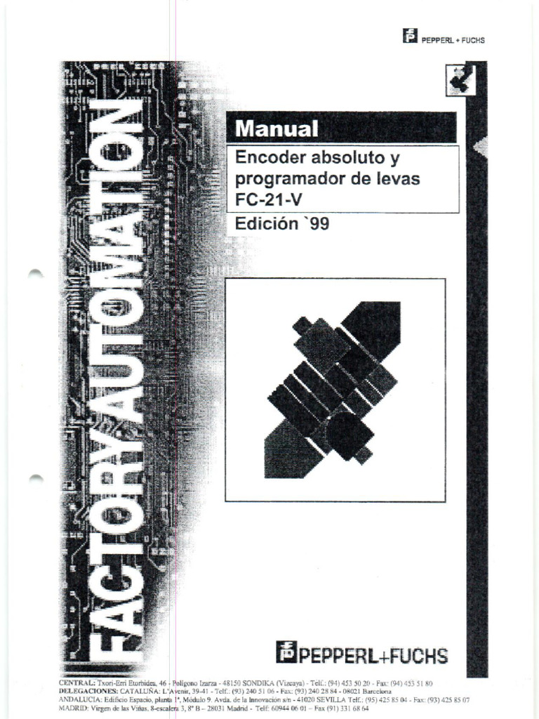 Manual de Programacion Peperl Fuchs FC-21V - U10 | PDF
