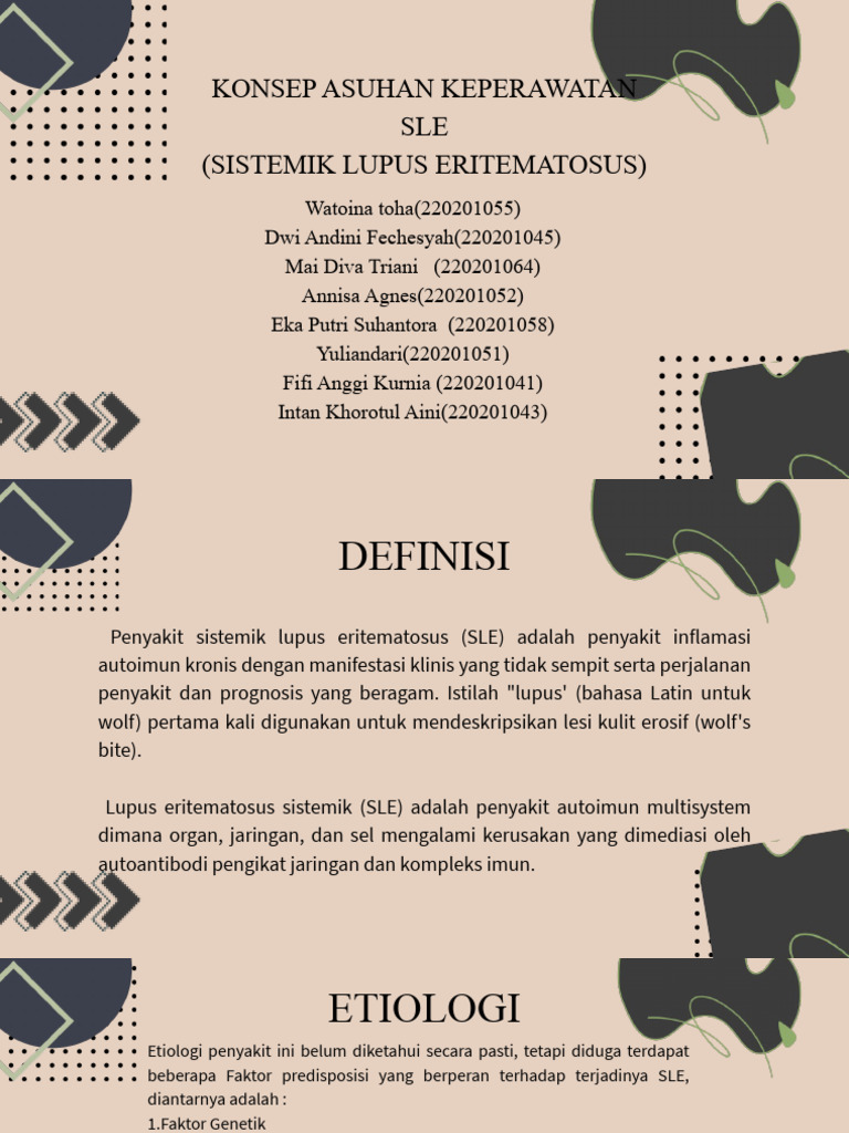 Konsep Askep SLE | PDF