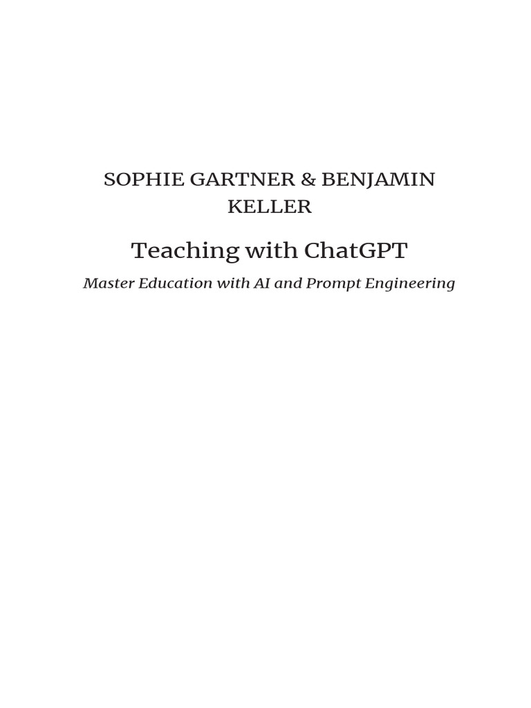 Teaching With chatGPT | PDF | Learning | Educational Psychology