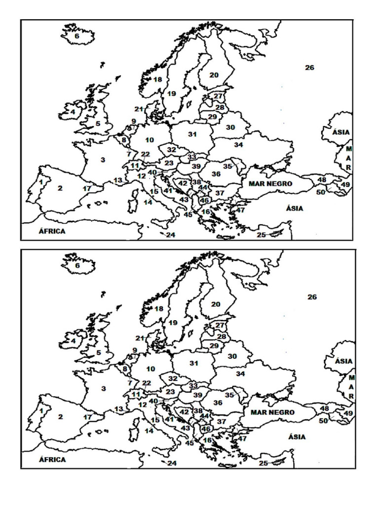 Mapa Da Europa | PDF