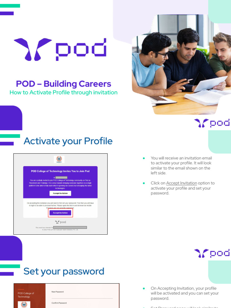 How To Activate Profile Through Invitation | PDF | Career & Growth