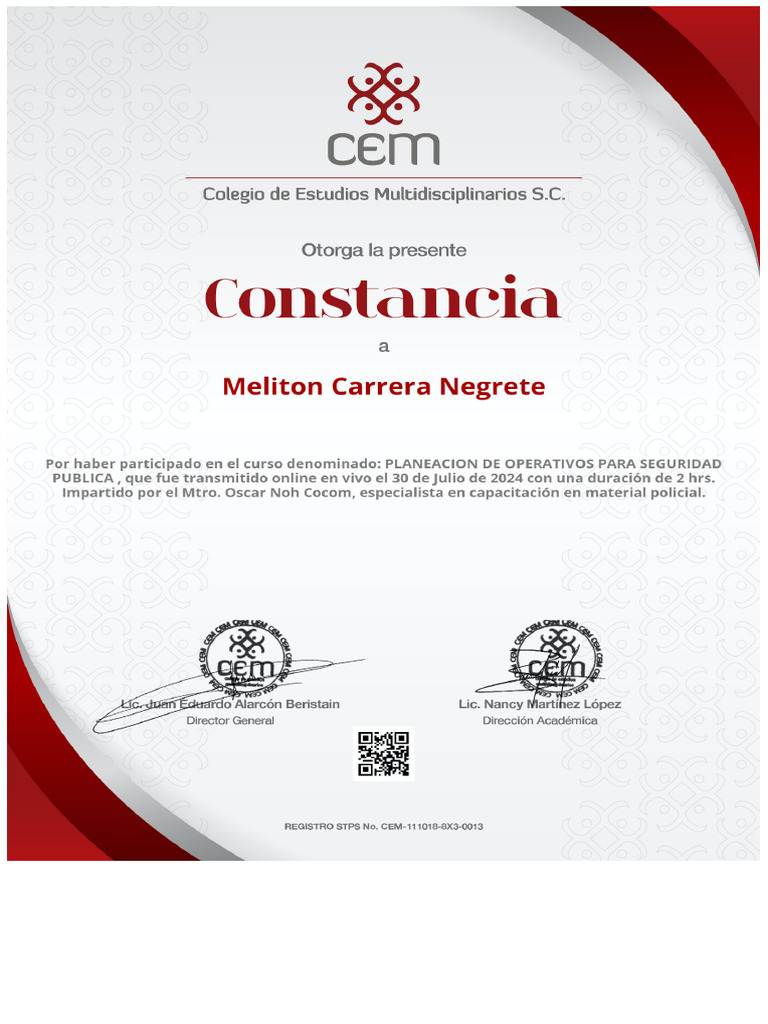 Constancia | PDF