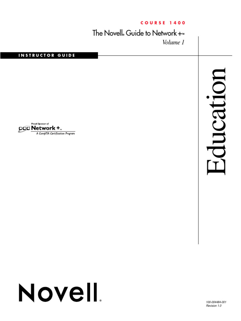 1400-The Novell Guide To Network+ Volume 1 | PDF | Computer Network | Network Topology