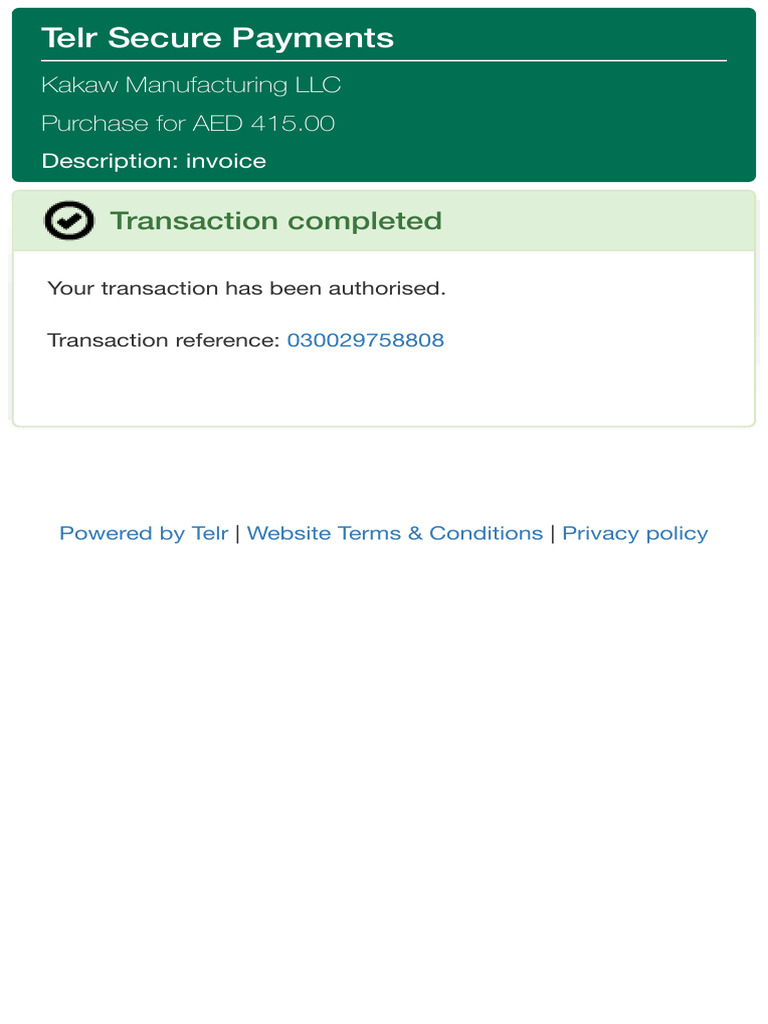 Telr Secure Payments 2 | PDF