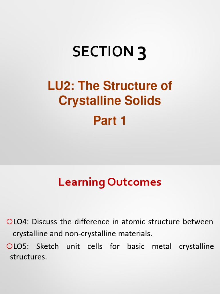 Crystalline Solids for Engineers | PDF | Crystal Structure | Crystal