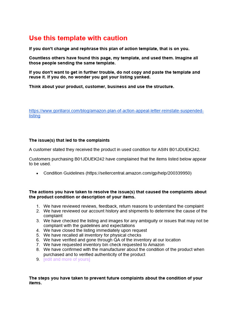 Use This Template With Caution | PDF | Business | Finance & Money ...