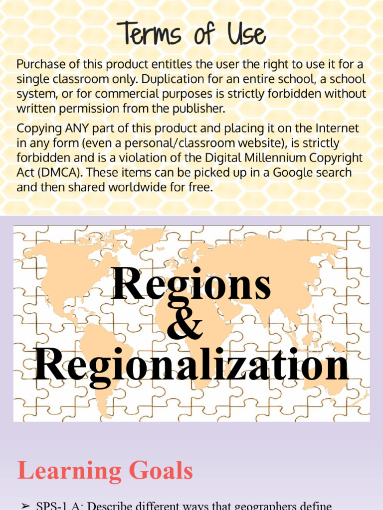 1.3 Regions Regionalization | PDF | Perception | Experience