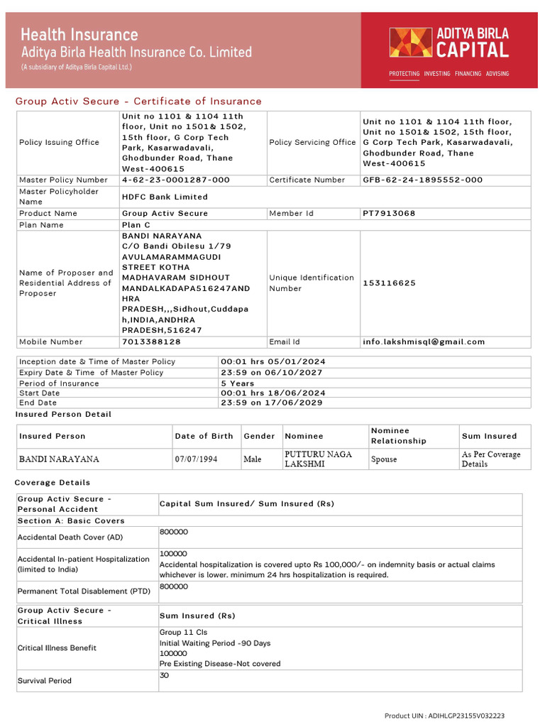 Cs 3200313519062024 | PDF | Insurance | Identity Document