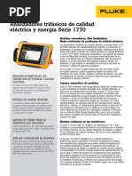 Analizadores Trifásicos de Calidad Eléctrica de La Serie 1770 1773 1775 1777 Fluke | PDF ...