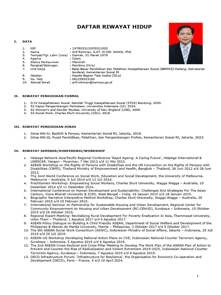 CV Arif Rohman (2024) | PDF | Indonesia