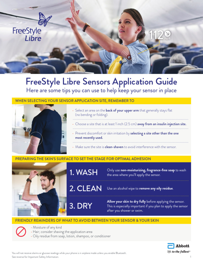 Freestyle Libre Sensor Application Guide | PDF