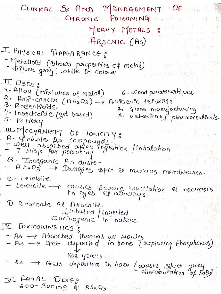 Chronic Poisoning | PDF