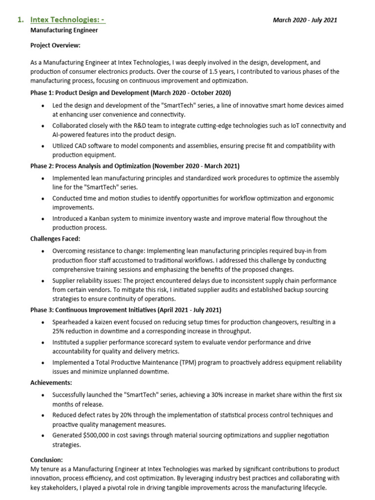 Project Understanding - Sukesh | PDF | Reliability Engineering | Lean Manufacturing