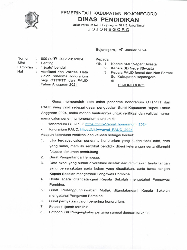 Verval Data GTT-PTT 2024 | PDF