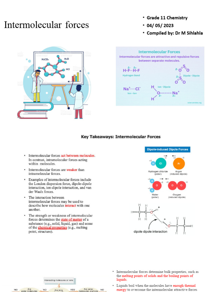 Intermolecular 2 | PDF | Intermolecular Force | Chemical Polarity