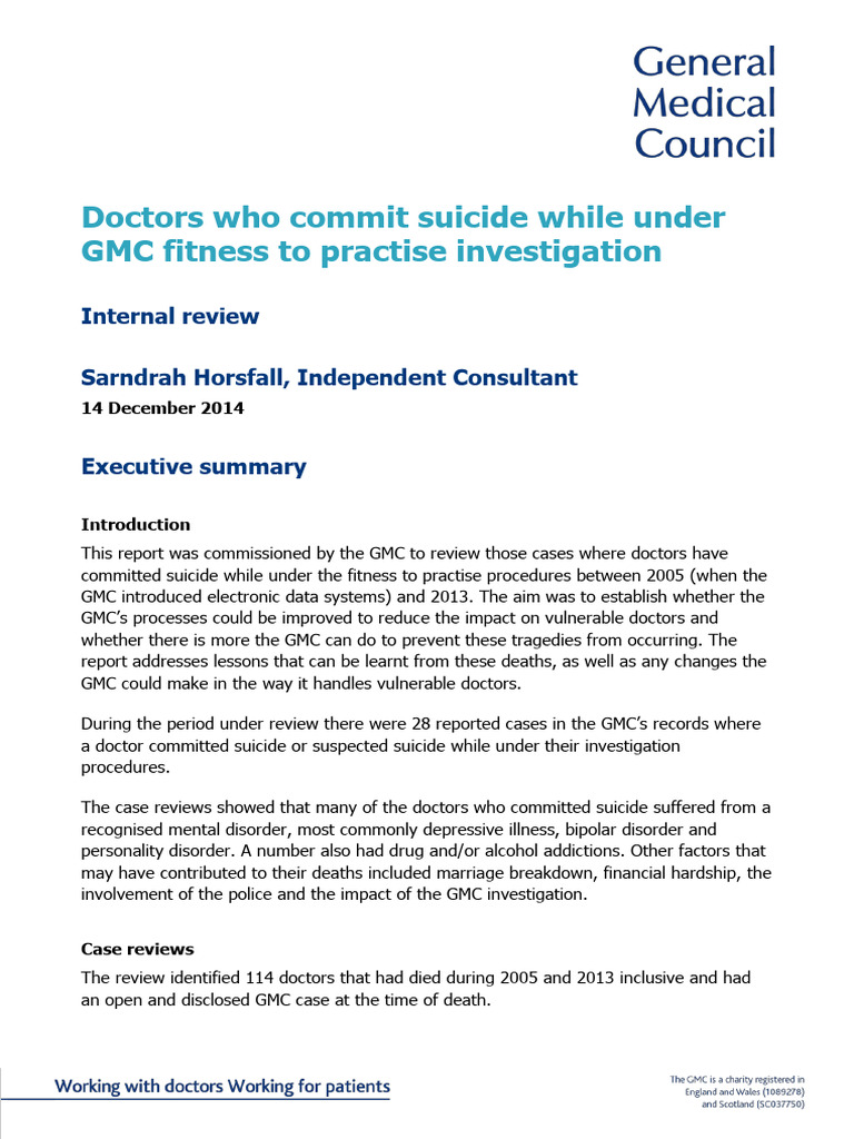 Internal Review Into Suicide in FTP Processes - PDF 59088696 | PDF ...