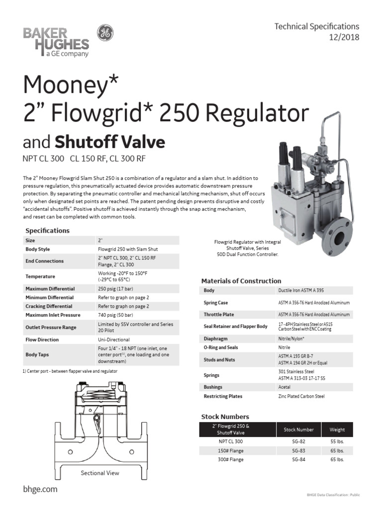 Mooney 2 Flowgrid 250 SS | PDF | Valve | Mechanical Engineering