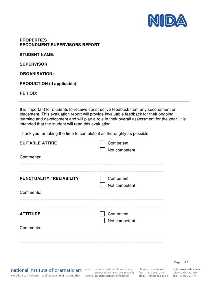 Secondment Assessment | PDF