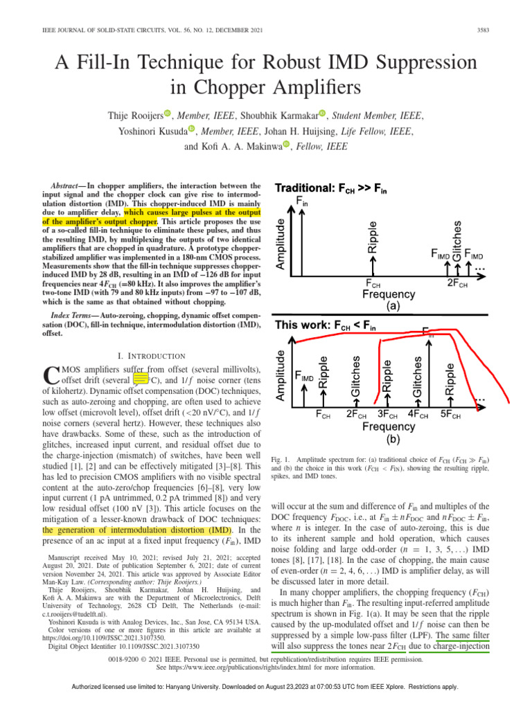 Isscc - 2021 - Fin FCH | PDF | Amplifier | Electrical Engineering