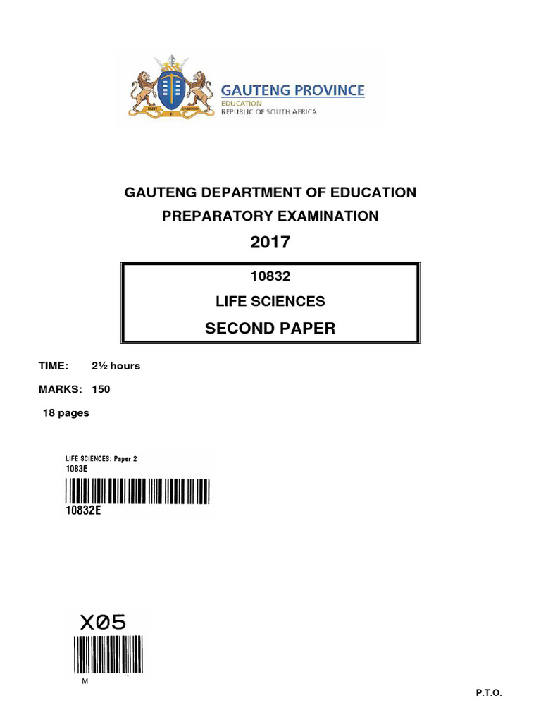 Grade 12 Life Sciences Paper 2 Exam | PDF | Homo | Human Evolution