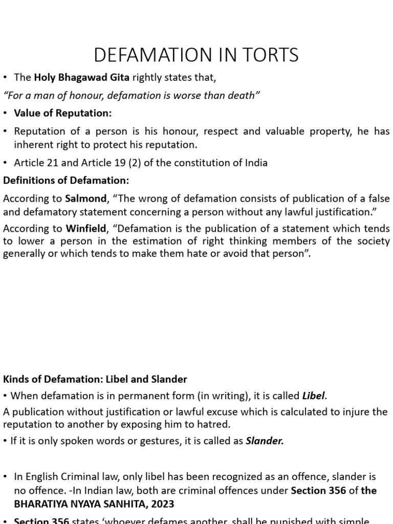 Defamation | PDF | Defamation | Criminal Justice