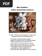 Elya The Crochet Bunny Amigurumi Free Pattern | PDF | Crochet | Stuffed ...