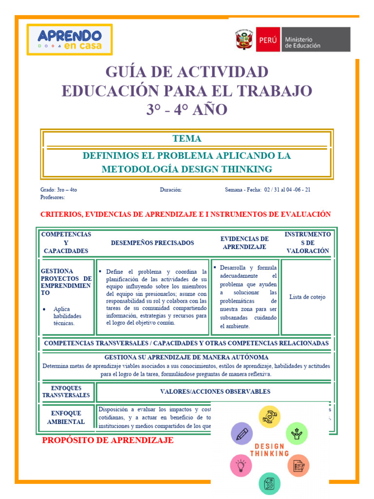 Sesion 3° - 4° Semana 2 - Exp 3 - Ept | PDF | Contaminación | Aprendizaje