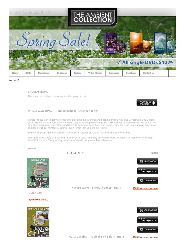 Virtual Walk DVDs for Fitness Workouts | PDF | Dvd | Trail