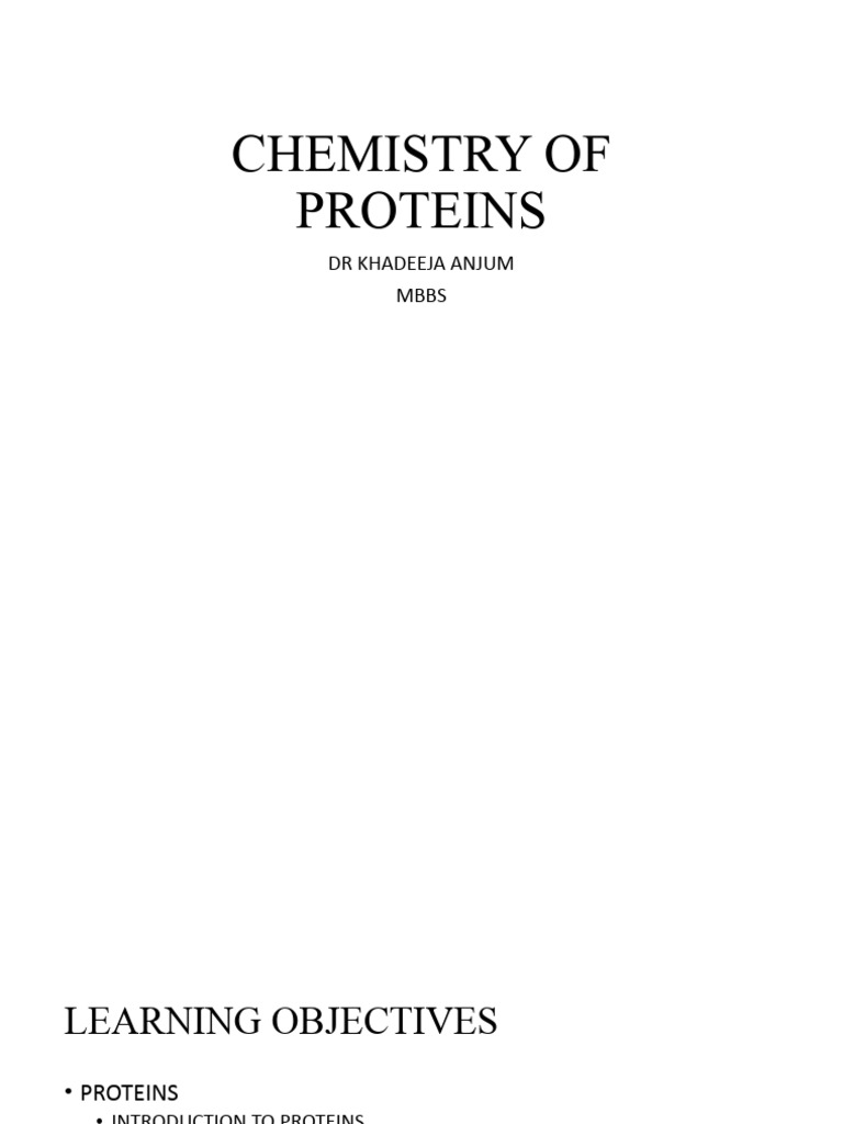 Bds-Chemistry of Proteins | PDF | Protein Structure | Collagen