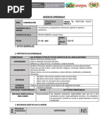 3°-4°-5° Sesión de Aprendizaje 1-Sem.1-El Peru Lee | PDF