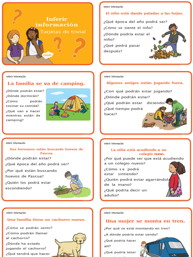 Tarjetas de Inferencias | PDF | Salud y bienestar