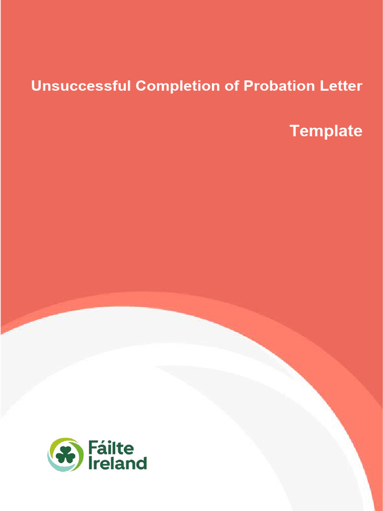 Unsuccessful Completion of Probation Letter Template | PDF | Employment ...