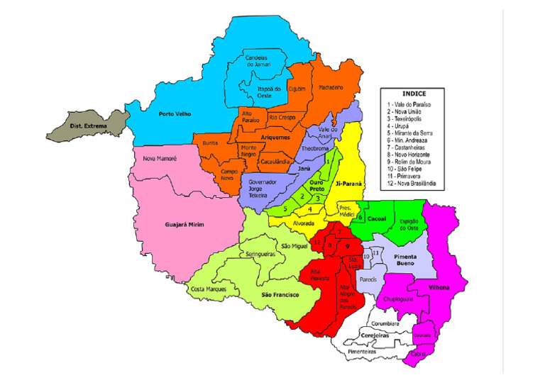 Mapa de Rondônia | PDF