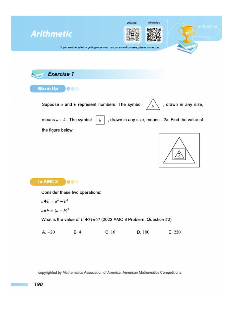AMC8 Problems Set | PDF