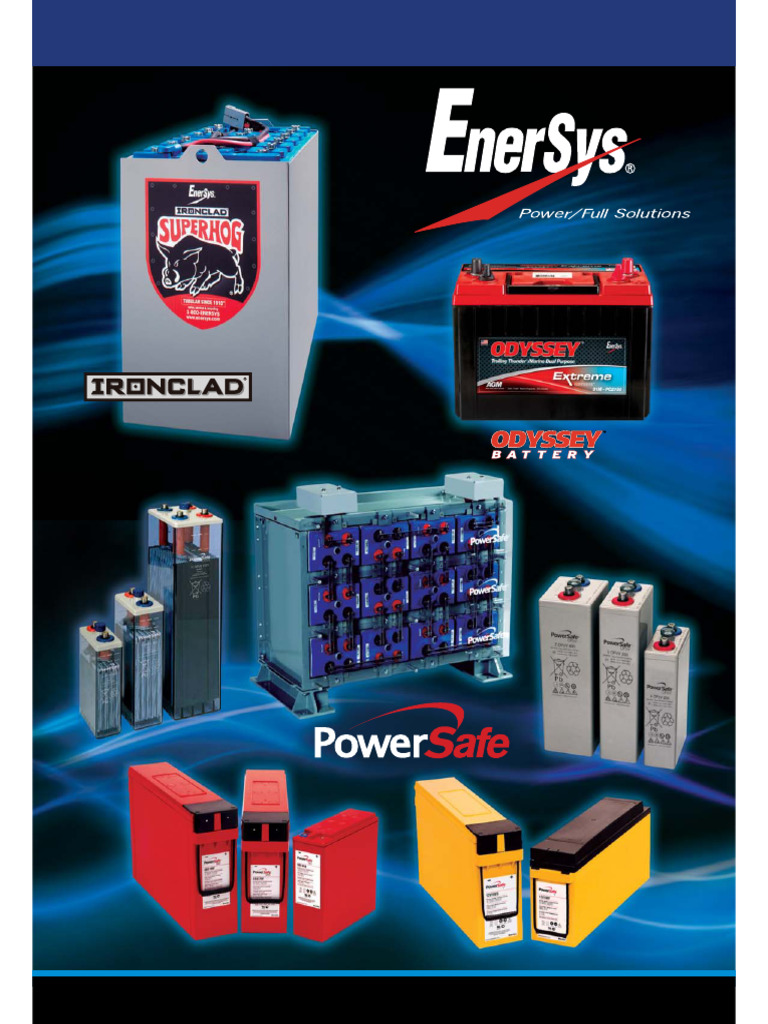 Guía de Baterías Industriales EnerSys | PDF | Tecnología energética ...